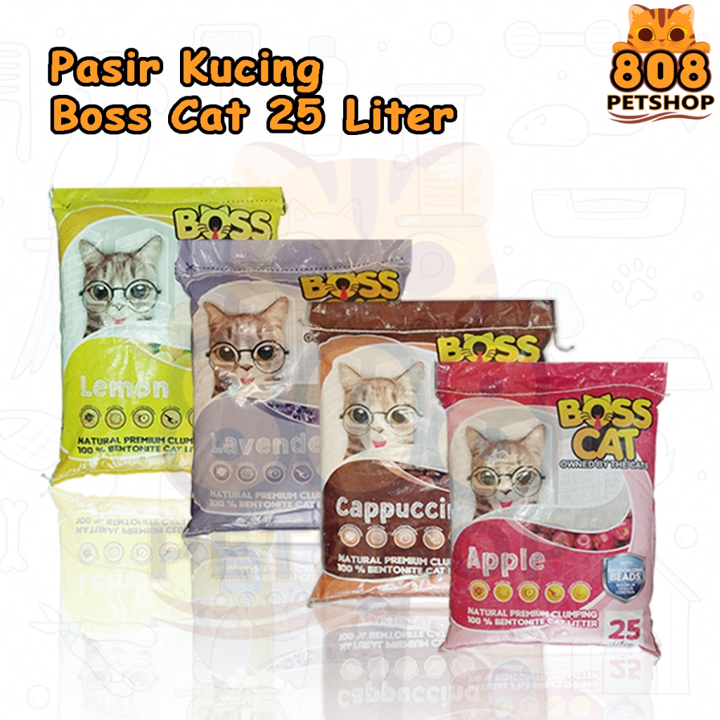 Jual Pasir Kucing Boss Cat 25 Liter Pasir Wangi 25liter Bentonite Gumpal | Shopee Indonesia