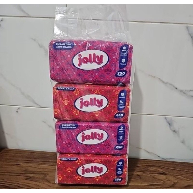 Jual PAKET TISSUE JOLLY | TISSUE WAJAH | 250 SHEET | HALUS & TEBAL ...