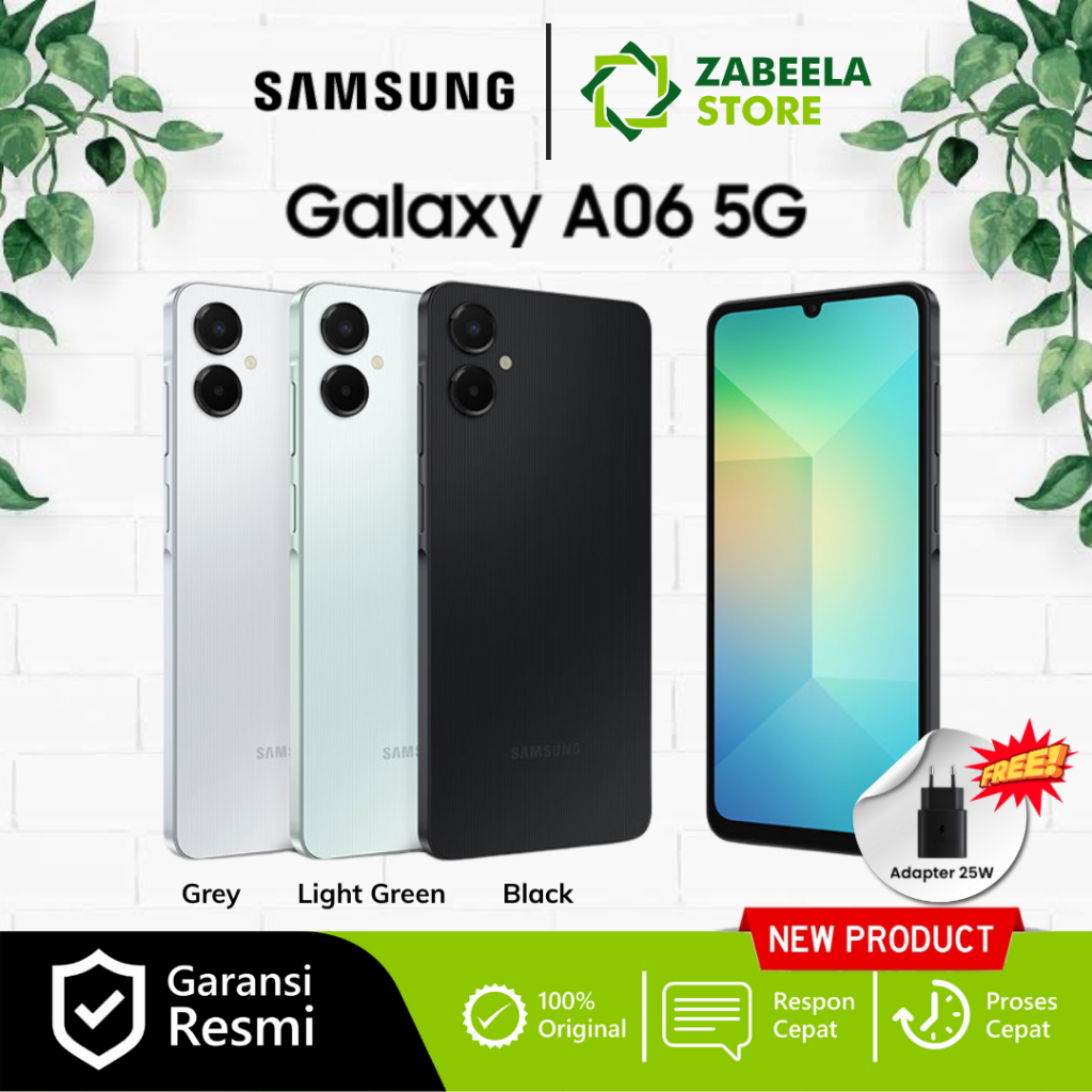 Jual Samsung Galaxy A06 5G 6/128GB Dimensity 6300 Terbaru 2025 Garansi ...