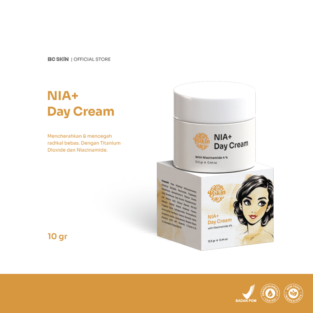 Jual BC SKIN NIA+ Day Cream - UV Protector Cream - Day Cream Pencerah ...