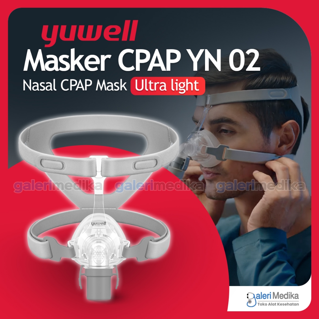 Jual Masker CPAP Yuwell YN02 Nasal CPAP Mask Ultra Light | Shopee Indonesia
