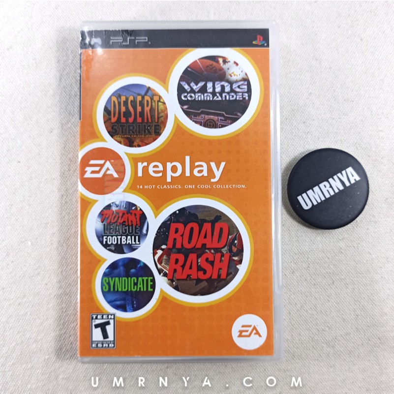 Jual PSP UMD Kaset Original EA Replay PS CD Road Rash Syndicate desert ...