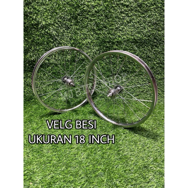 Jual VELG/RIM BESI SEPEDA UKURAN 18 INCH DEPAN/BELAKANG/SEPASANG SIAP ...