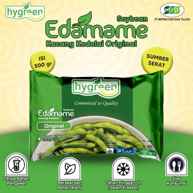 Jual HYGREEN Edamame Frozen Original / Salted – Camilan Sehat & Praktis ...