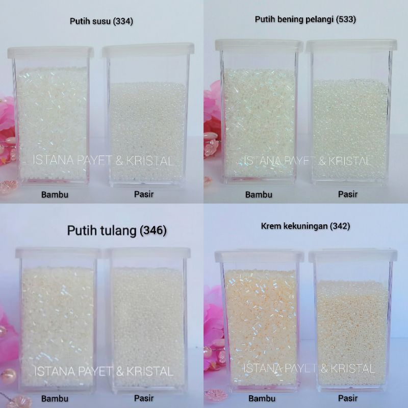Jual Payet jepang MGB (bambu / pasir) putih bening, putih susu, putih ...