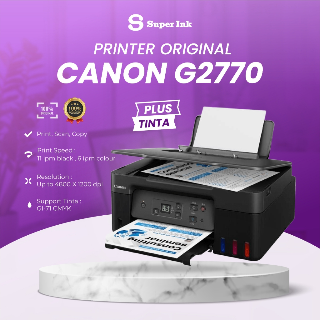 Jual Printer CANON PIXMA G2770 G 2770 Print Scan Copy Tinta Original ...