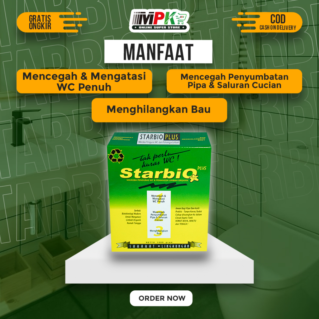 Jual STARBIO PLUS 1 KG PENGURAS LIMBAH Solusi Septic Tank Penuh dan ...