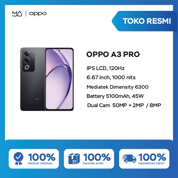 Jual OPPO A3 PRO 5G 8/256 - ARM Mali-G57 MC2 @1072MHz-Bergaransi Resmi ...