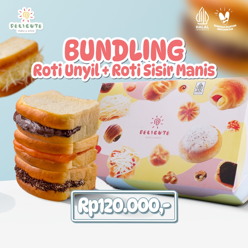 Jual PROMO BUNDLING ROTI UNYIL DELICUTE (MIX RASA) + ROTI SISIR MANIS ...