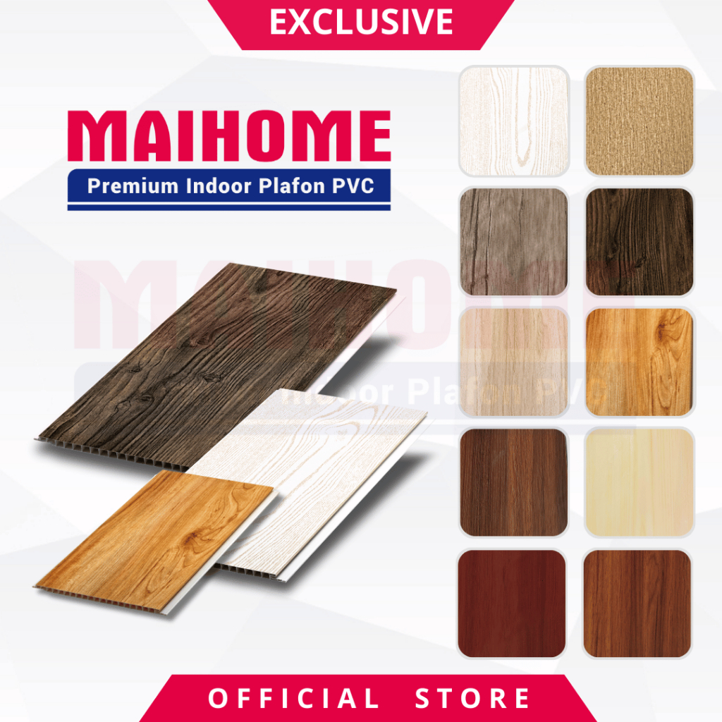 Jual Plafon PVC MAIHOME KAYU / WOOD 1 DUS (15 Lembar) Panjang 3/4 ...