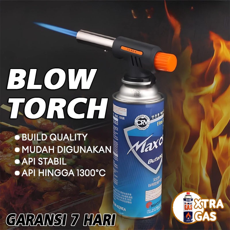 Jual Portable Gas Torch / BBQ Blow Torch / Flame Gun / Korek | Shopee ...