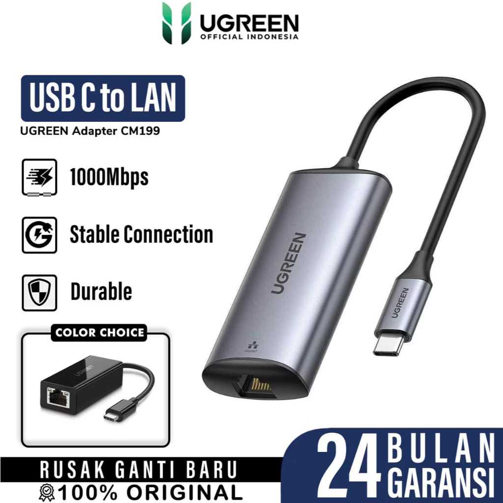 Jual UGREEN Adapter Type C To LAN RJ45 2.5G Ethernet Space Gray - 25052 ...