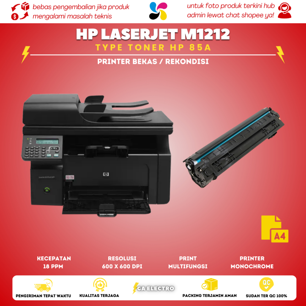Jual Printer Hp LaserJet M1212 multifungsi | murah | Shopee Indonesia