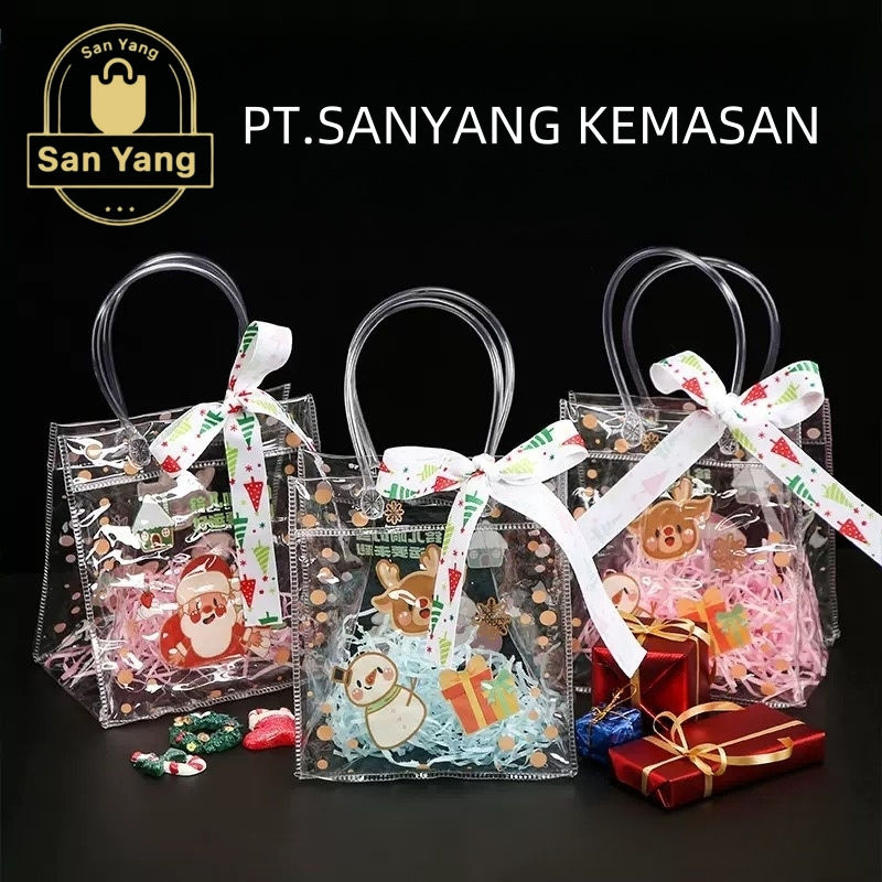 Jual Totebag Transparant | Tas Mika PVC Transparan | Tas Mika Souvenir Ulang Tahun Bening/Tas ...