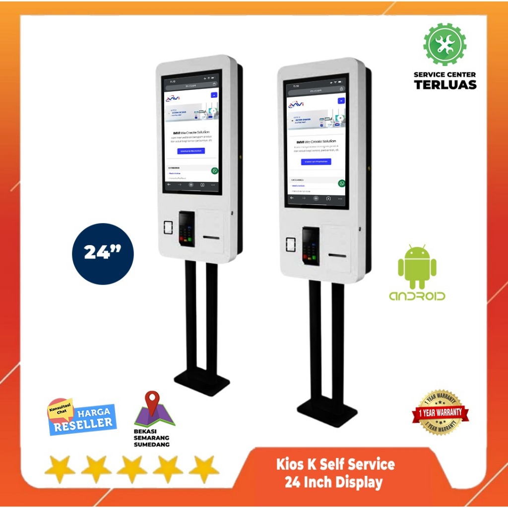 Jual Kios k Self Service 24 Inch Touchscreen Display | Shopee Indonesia