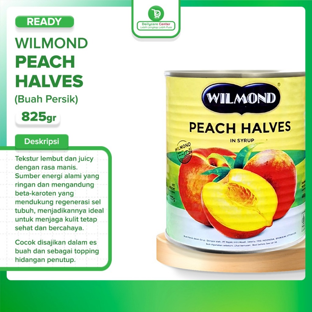 Jual WILMOND Peach Halves In Syrup Canned - Buah Persik Kaleng 825g ...