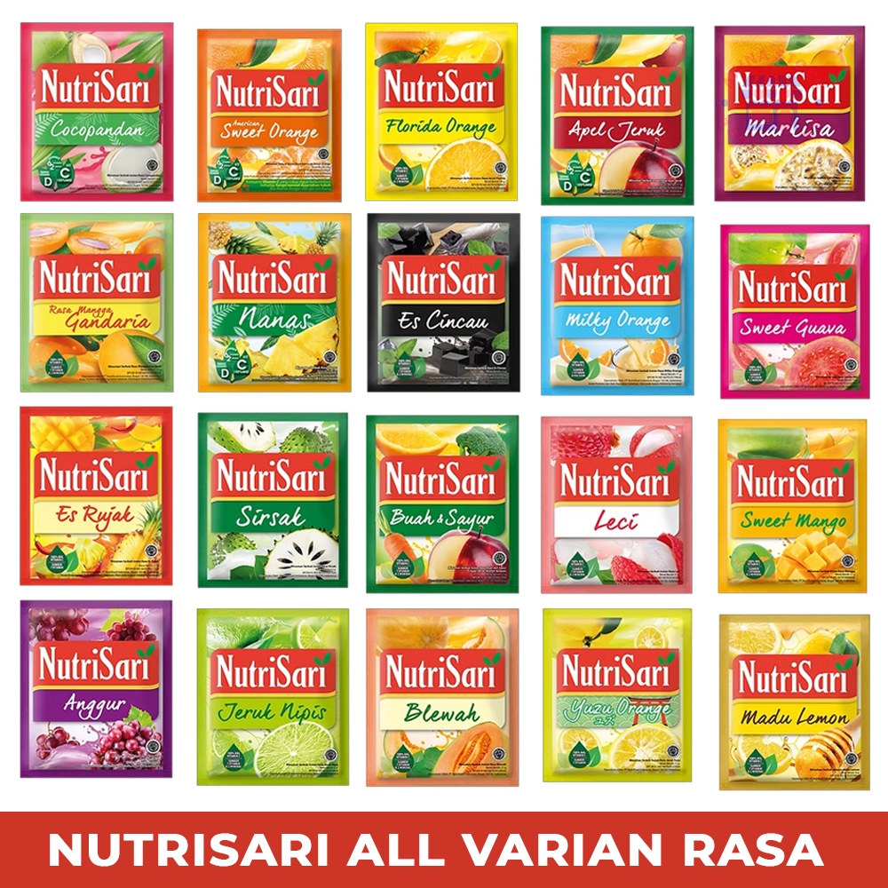 Jual NUTRISARI ALL VARIAN RASA ( 10 pcs ) | Shopee Indonesia