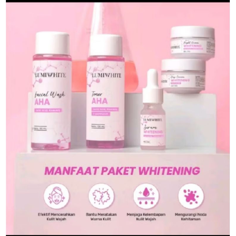 Jual LUMIWHITE-1 PAKET WHITENING SERIES LENGKAP LUMIWHITE KEMASAN ...