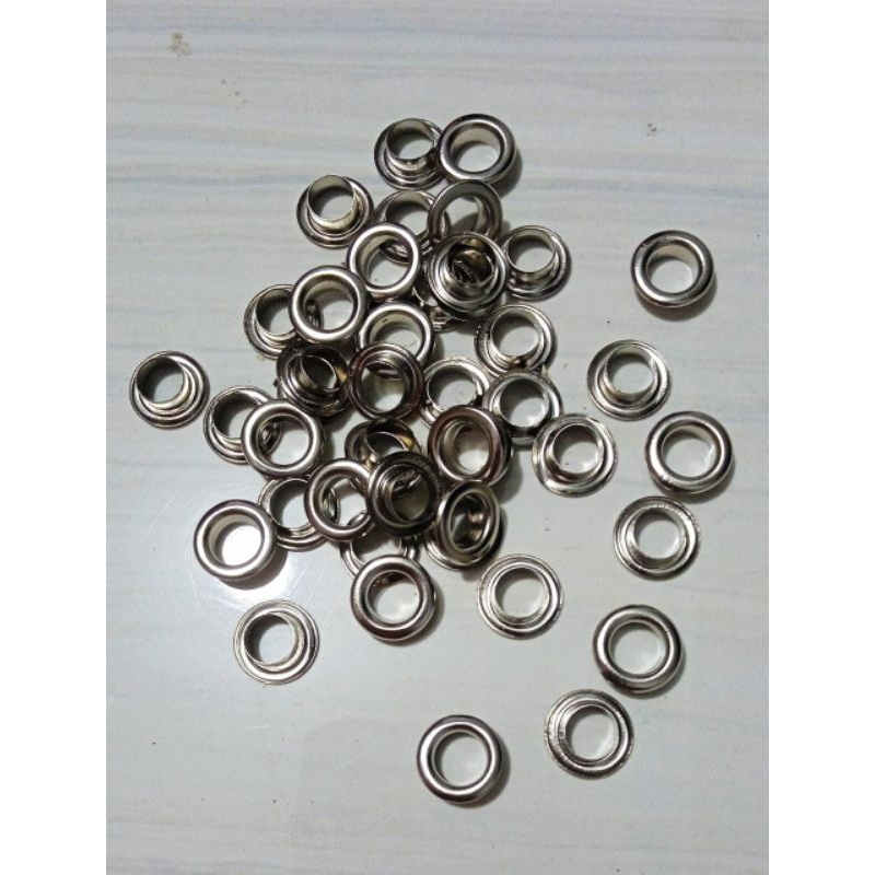 Jual ring once ring pipa putih murah 1 pcs 8 mm ring mata itik ring ...