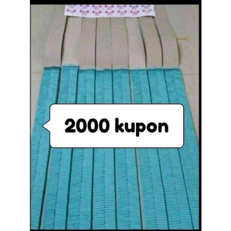 Jual mainan anak cabutan jadul kosongan isi 2000 kupon | Shopee Indonesia