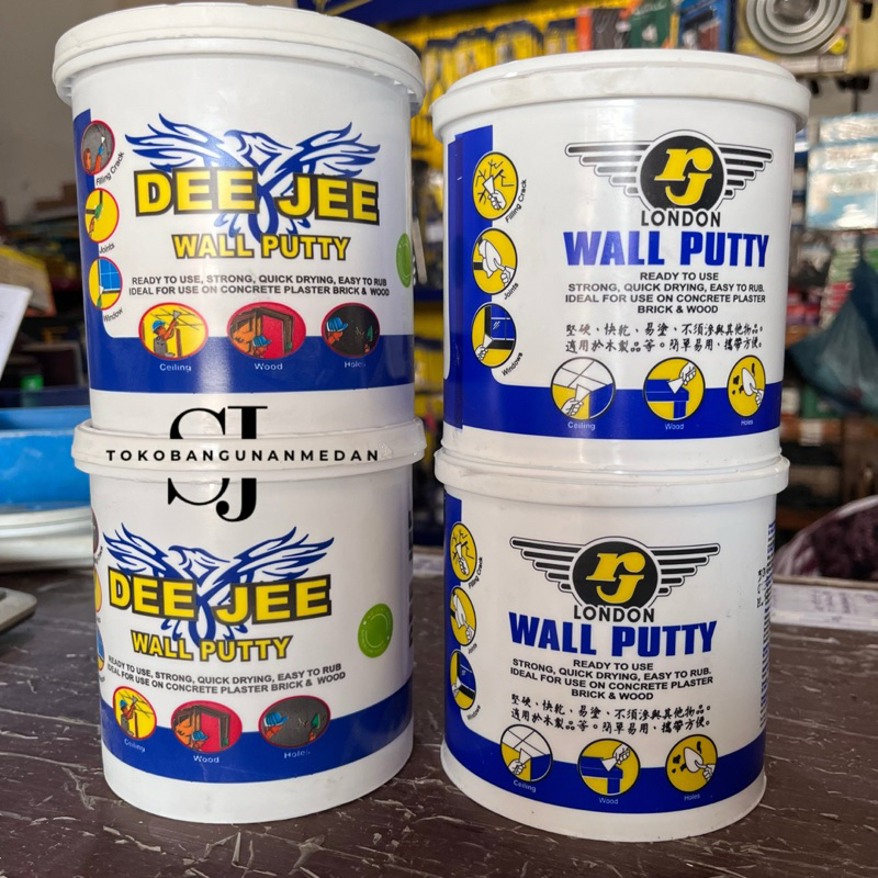 Jual Dempul dinding tembok kayu Dee Jee RJ London 1 kg / Wall Putty ...