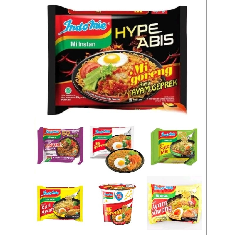 Jual INDOMIE Mie Goreng/Rasa Rendang/Soto Mie/Kari Ayam/Ayam Bawang ...