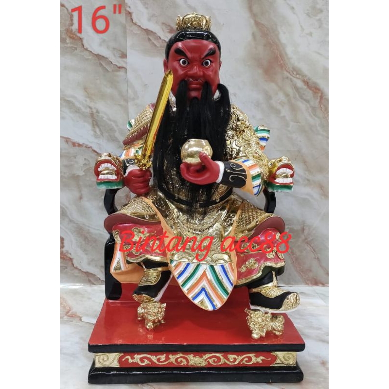 Jual patung dewa kho cin zin / ko xin jin - kayu - mt - 16inch | Shopee ...