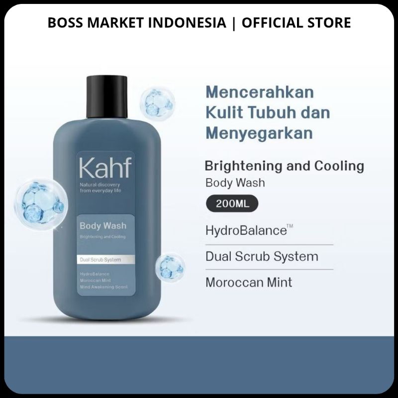 Jual Kahf Brightening and Cooling Body Wash - Dual Scrub System 200 ml ...