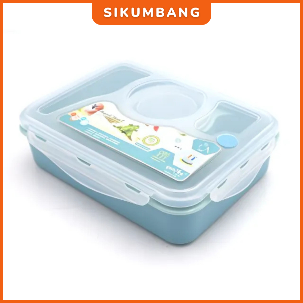 Jual SIKUMBANG Lunch Box Anak dan Dewasa 4 Sekat Kotak Makan 1200ml ...