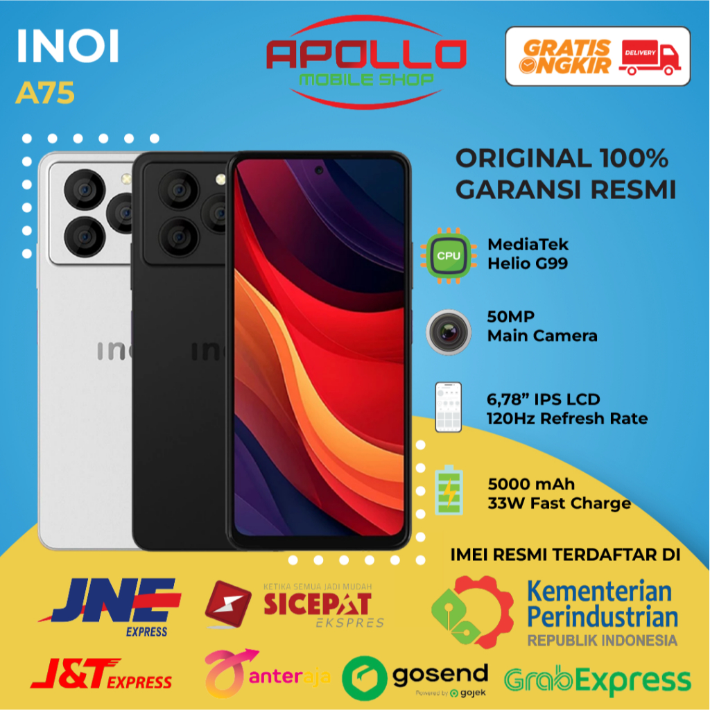 Jual INOI A75 [6GB+256GB] [8GB+512GB] - Garansi INOI Indonesia | Shopee ...