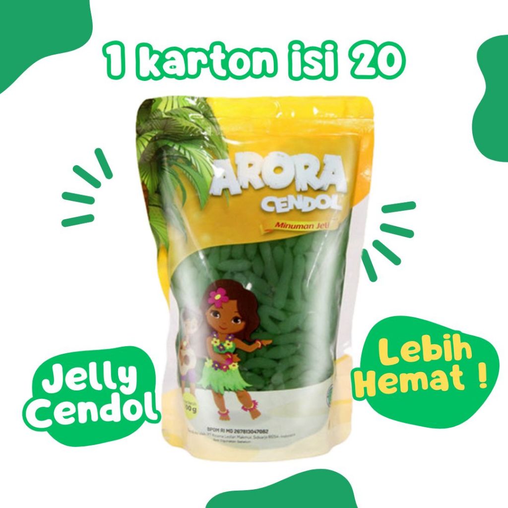 Jual JELLY CENDOL ARORA 1 KARTON ISI 20PCS | Shopee Indonesia