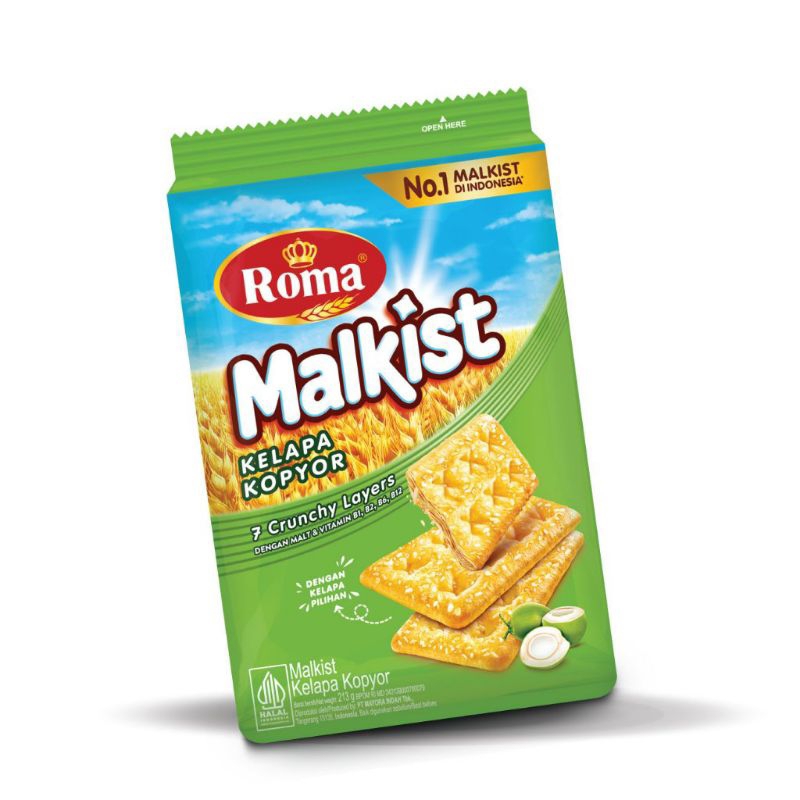 Jual ROMA MALKIST KELAPA KOPYOR | Shopee Indonesia