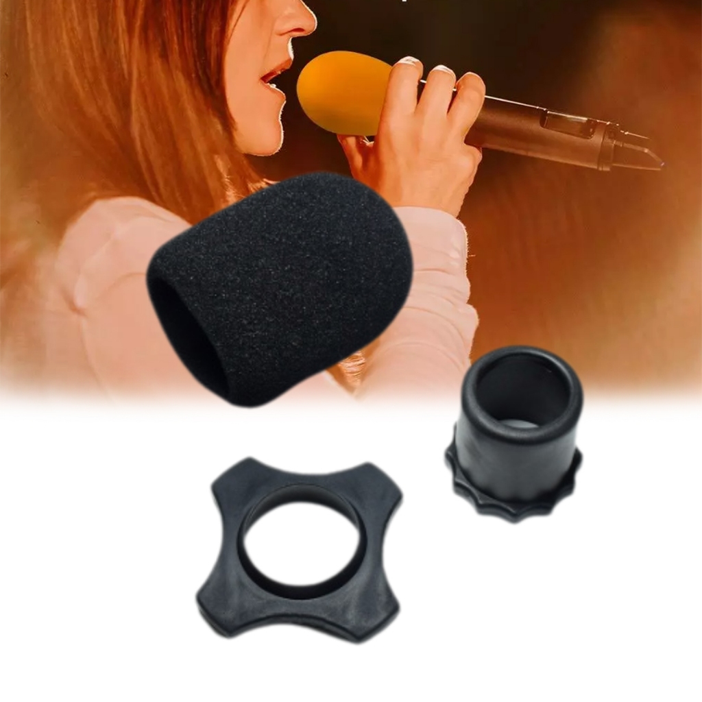 Jual 3PCS/Set Ring Holder Microphone Anti Slip Silicone + Cover ...