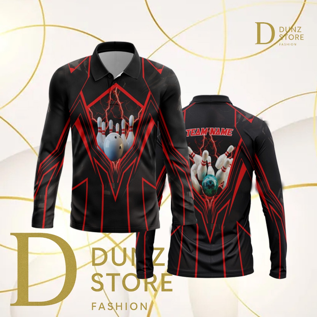 Jual Kaos Baju Jersey/Model 'BOWLING' 1/Fullprint Kaos Polo dewasa&Anak ...