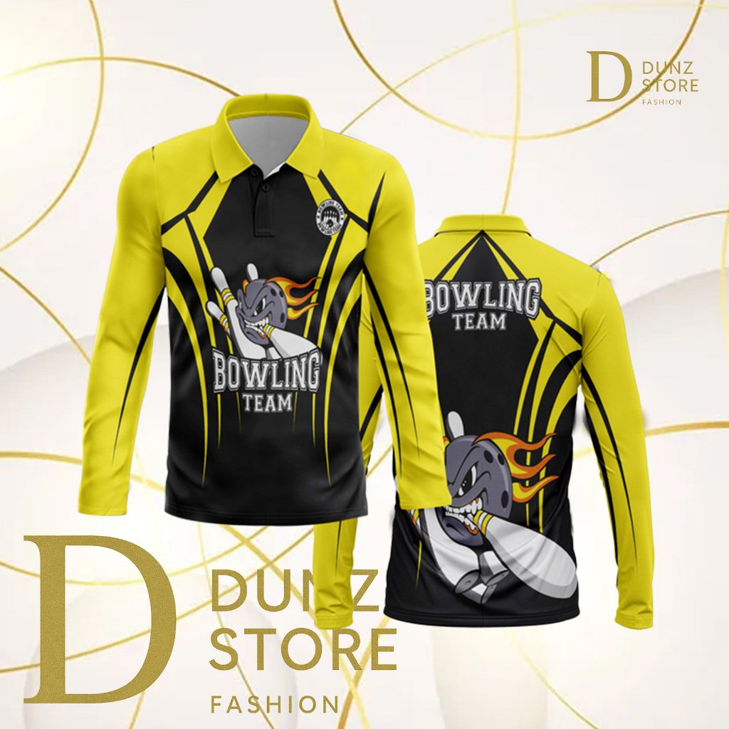 Jual Kaos Baju Jersey/Model 'BOWLING' 3/Fullprint Kaos Polo dewasa&Anak ...