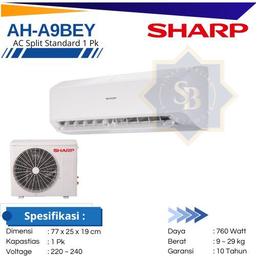 Jual SHARP AC Split 1 PK AH-A9BEY | Shopee Indonesia