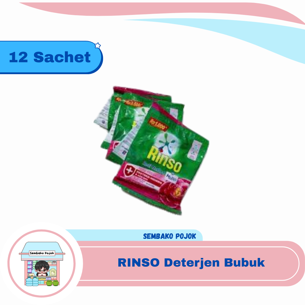 Jual RINSO Deterjen Bubuk isi 12 Sachet | Shopee Indonesia