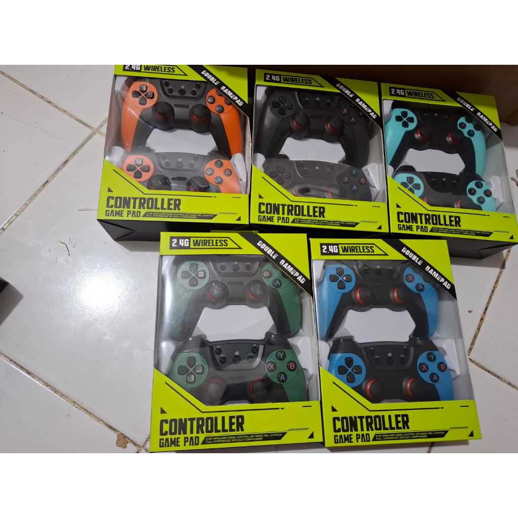 Jual Gamepad Double Wireless Turbo - Joystick Pc Controller Gaming Komputer Wireless Turbo 2 ...