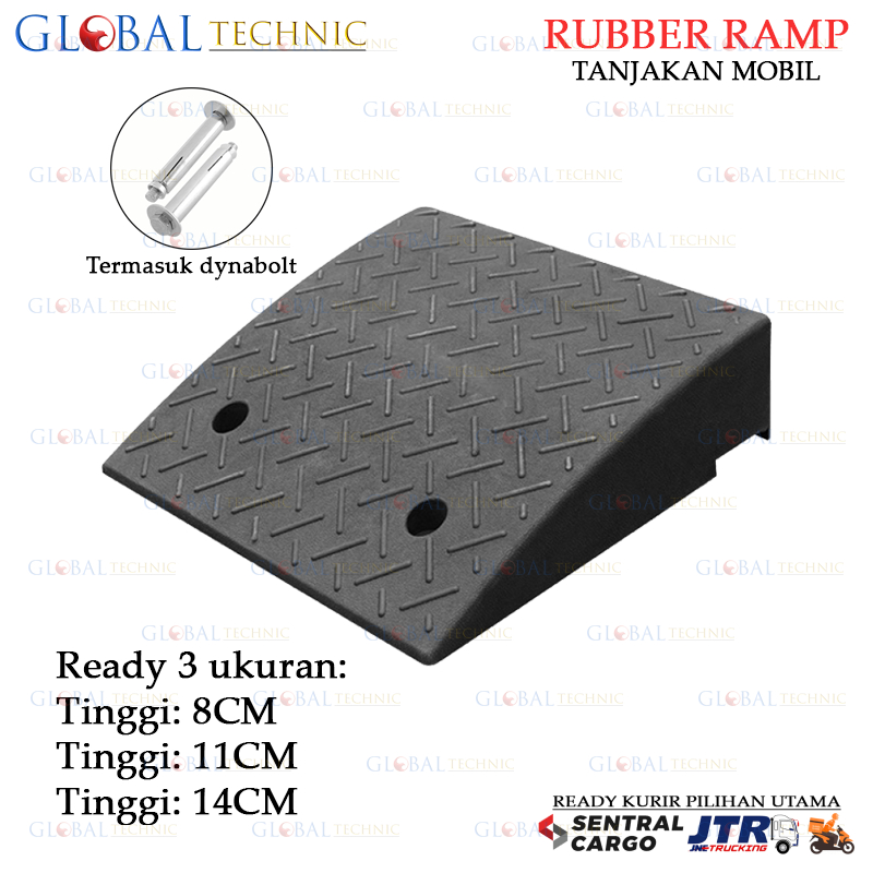 Jual Safety Rubber Ramp Tanjakan Mobil / Tanjakan Karet Rubber Alas ...