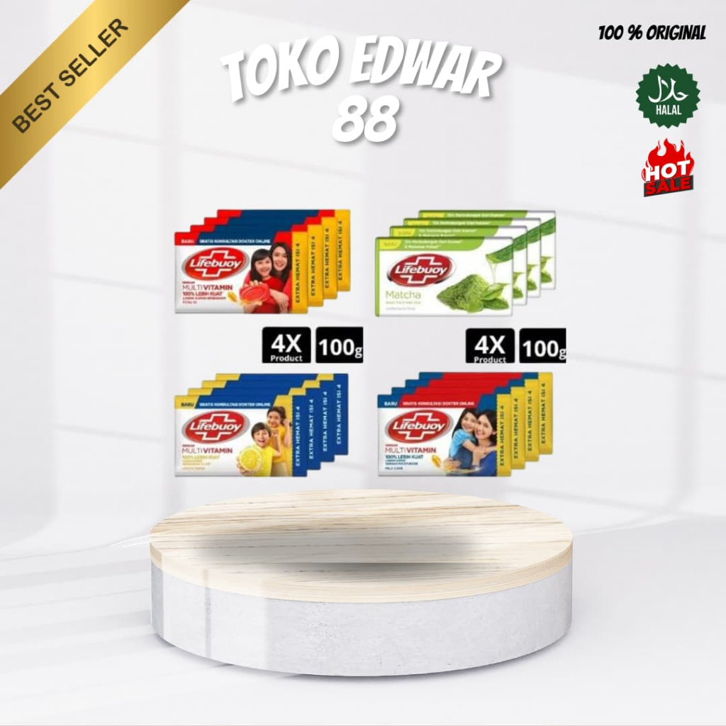 Jual LIFEBUOY SABUN BATANG ANTISEPTIC 100gr ISI 4 ALL VARIAN | Shopee ...