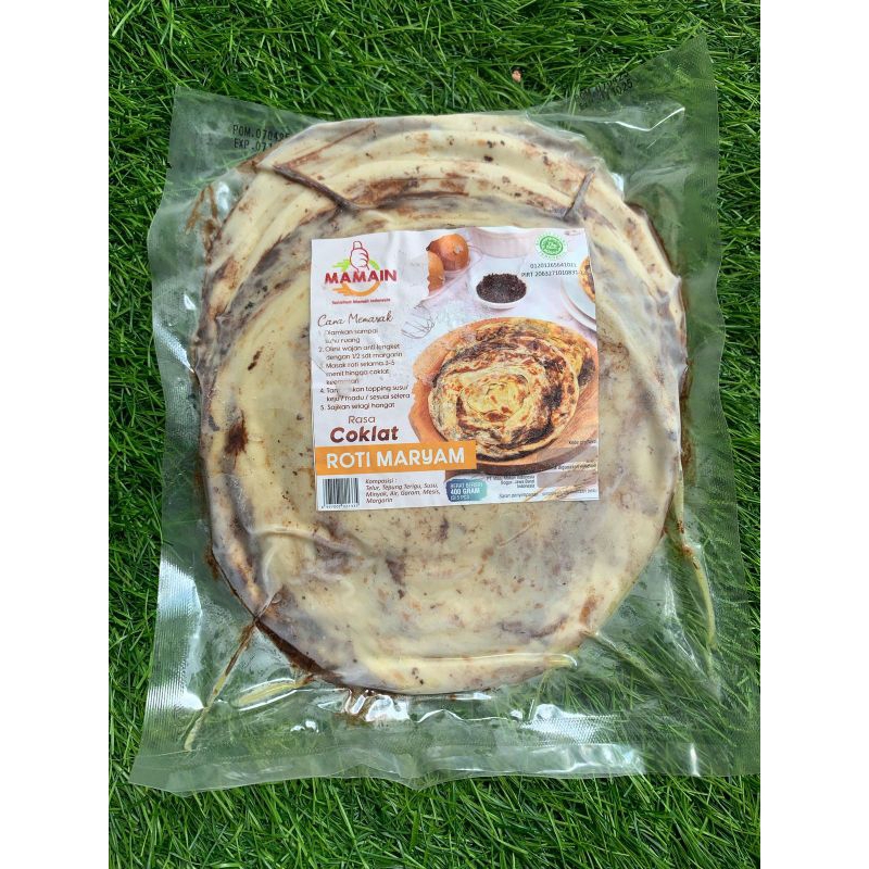 Jual Roti Maryam Frozen Mamain Coklat Isi 5 pcs ( 400 gr ) | Shopee ...