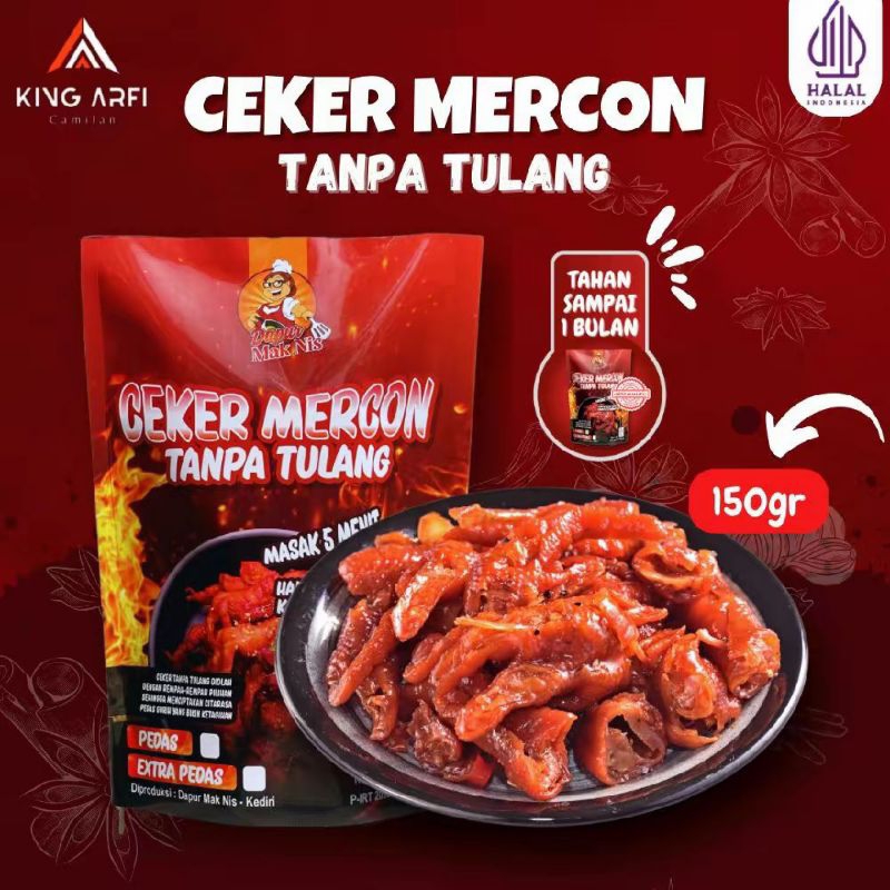 Jual 1 PACK CEKER MERCON TANPA TULANG KINGARFI CAMILAN | Shopee Indonesia