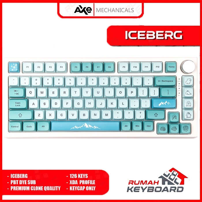 Jual AXE MECHANICALS - XDA - Icebarg - PBT - Dye Sub - Mechanical ...