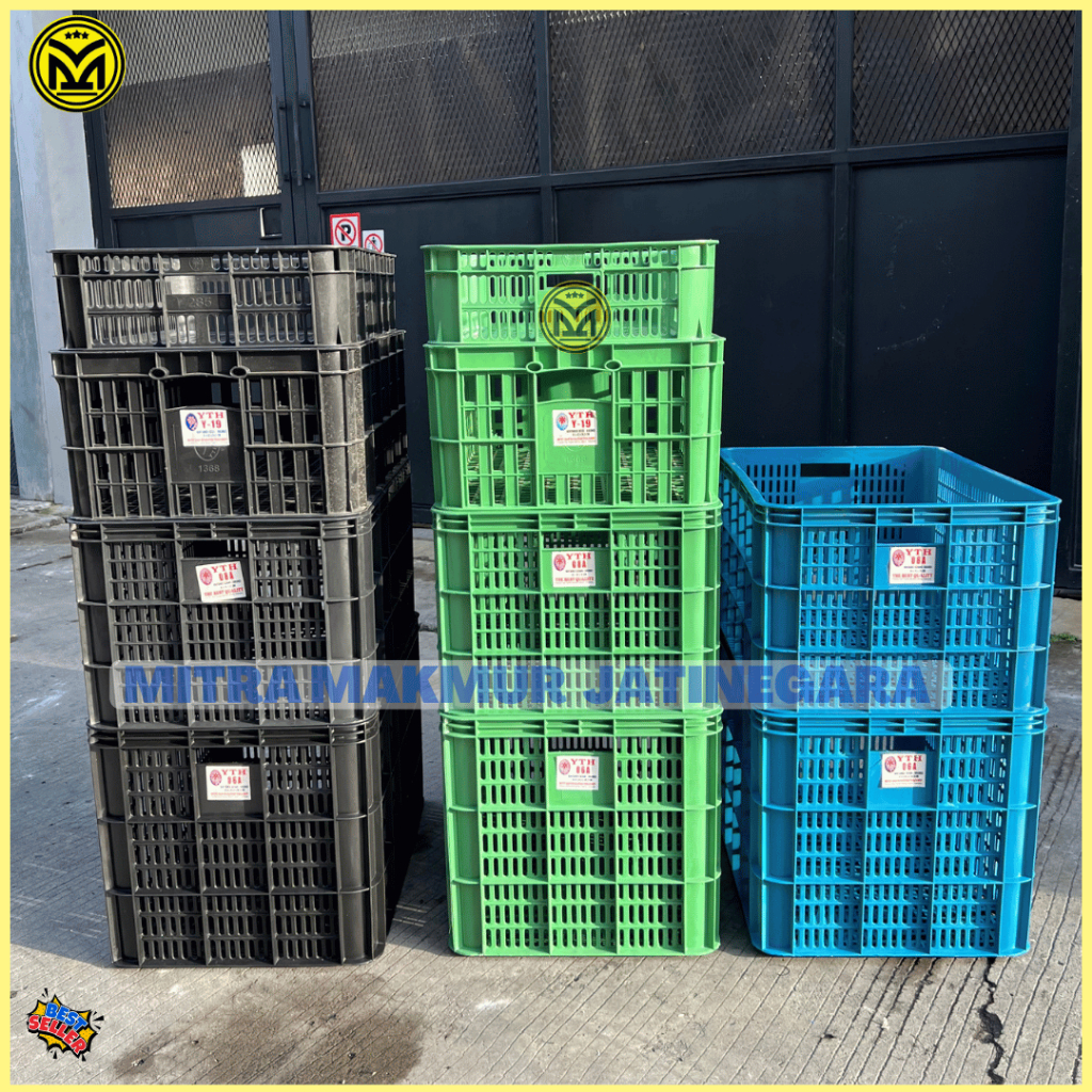 Jual Kontainer Industri Plastik YTH Container Box Keranjang Krat Lubang ...