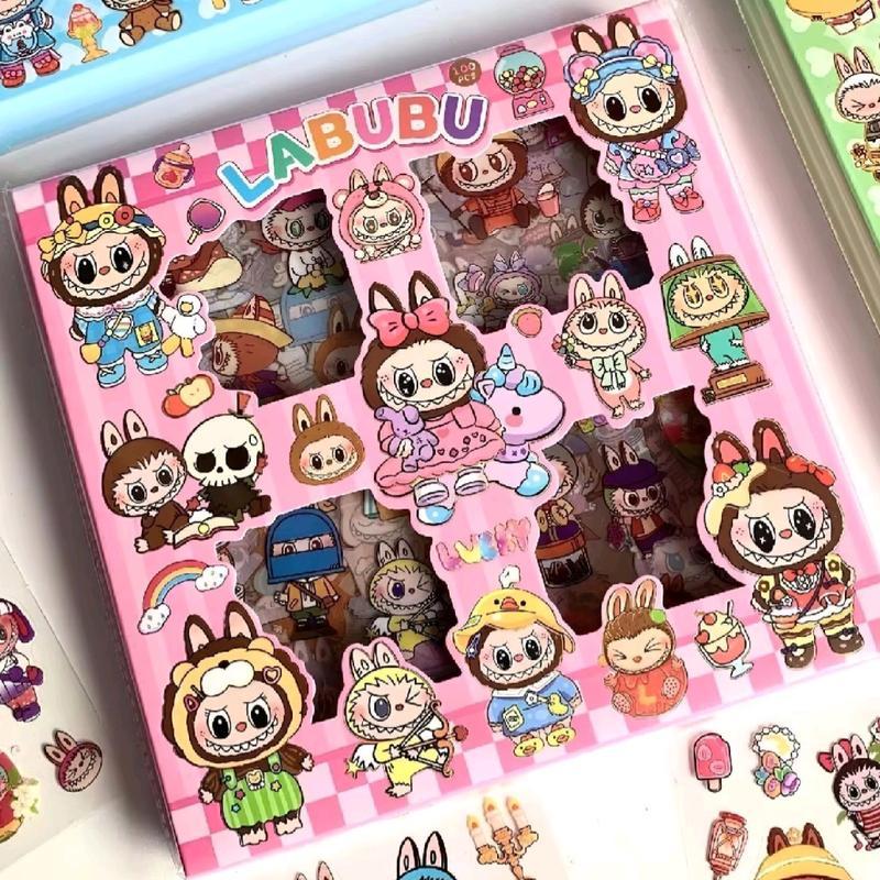 Jual Stiker Nono Avengers Labubu Barbie Frozen MOMO ISI 100pcs | Shopee ...