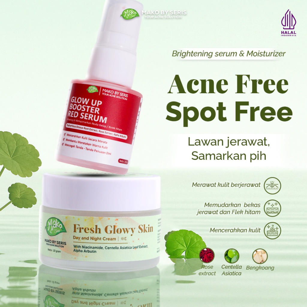 Jual Mako by Seris Paket Combo Moisturizer Fresh Glowy Day & Night ...