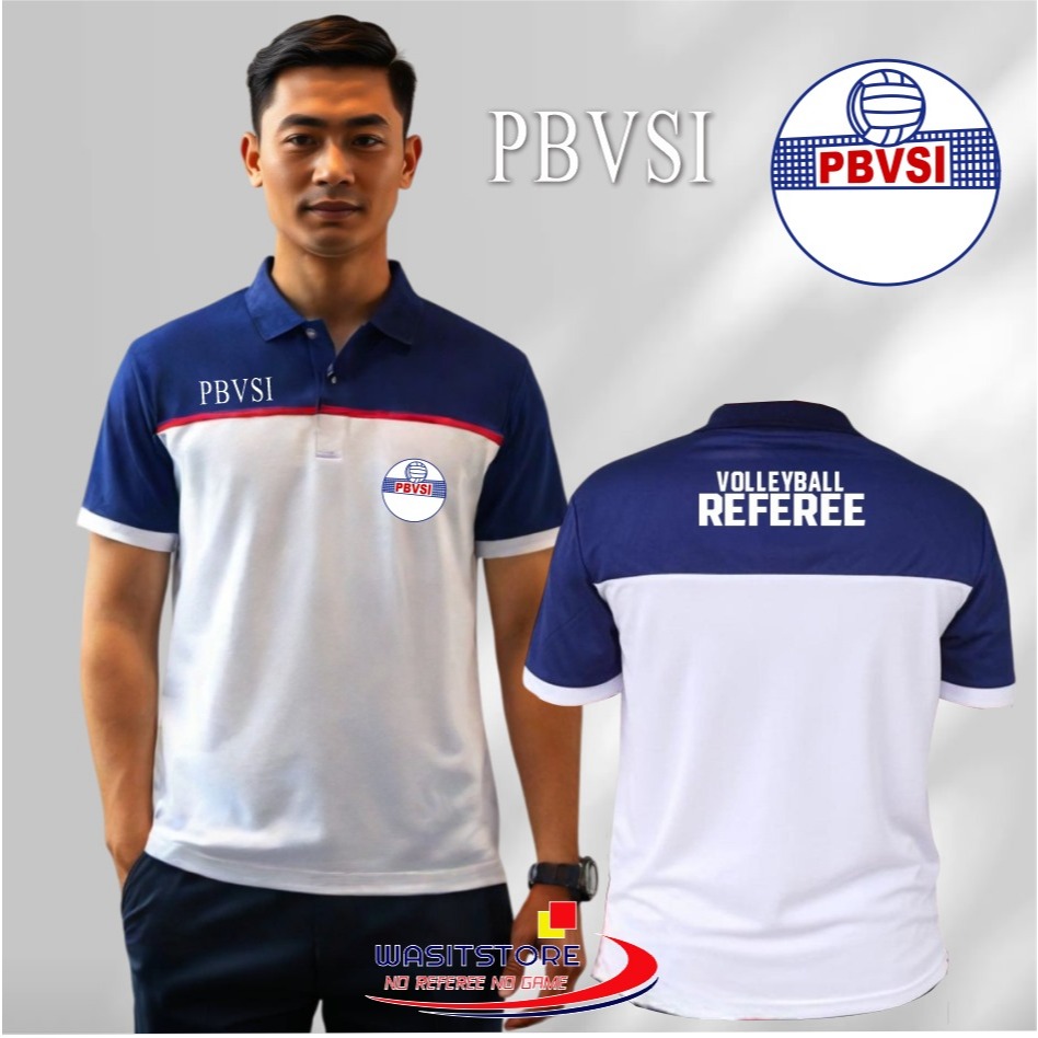 Jual BAJU TUGAS WASIT VOLI NEW ARRIVAL MD: NAVY, PUTIH, LIST DADA MERAH ...