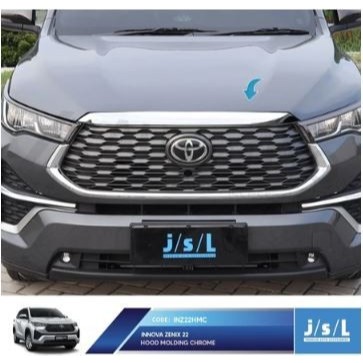 Jual Innova Zenix Hood Molding Chrome JSL Lis Kap Mesin Krom | Shopee ...