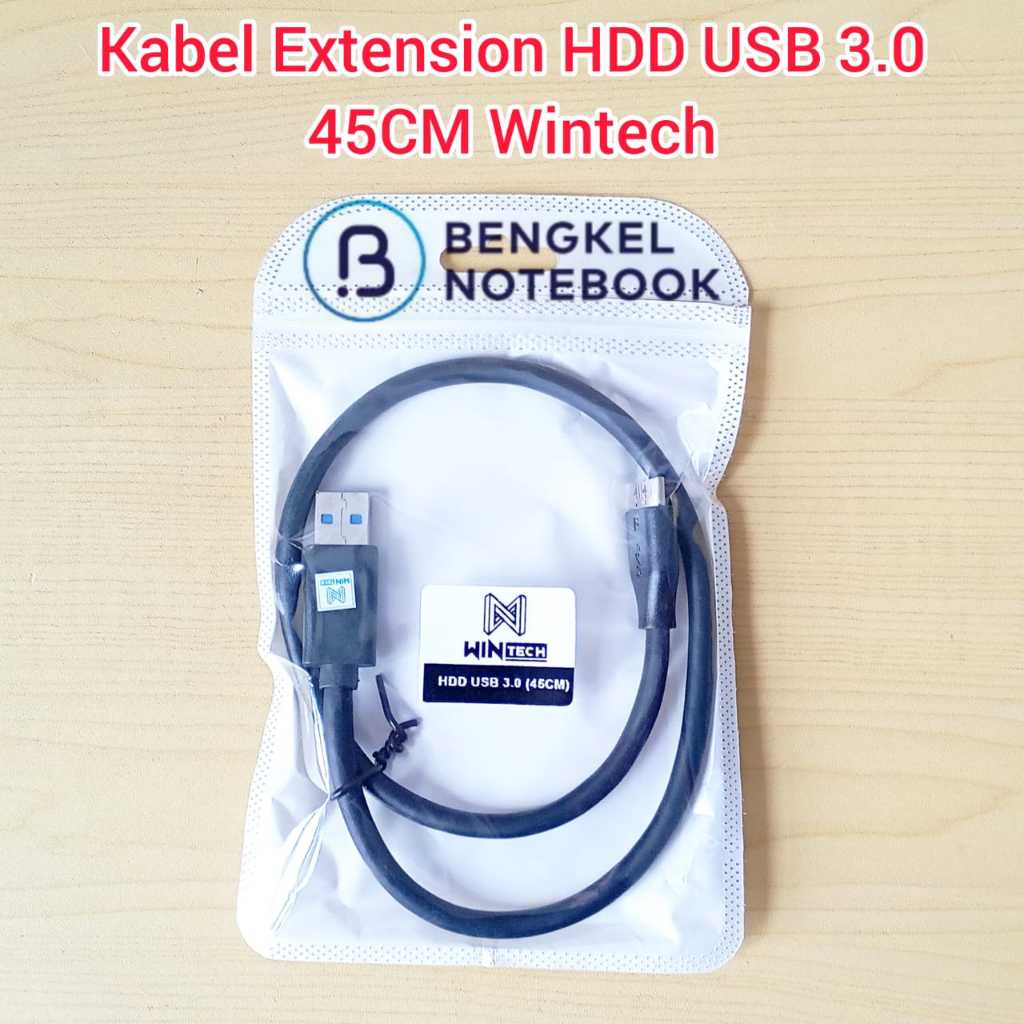 Jual Kabel Extension HDD USB 3.0 45CM WINTECH | Shopee Indonesia