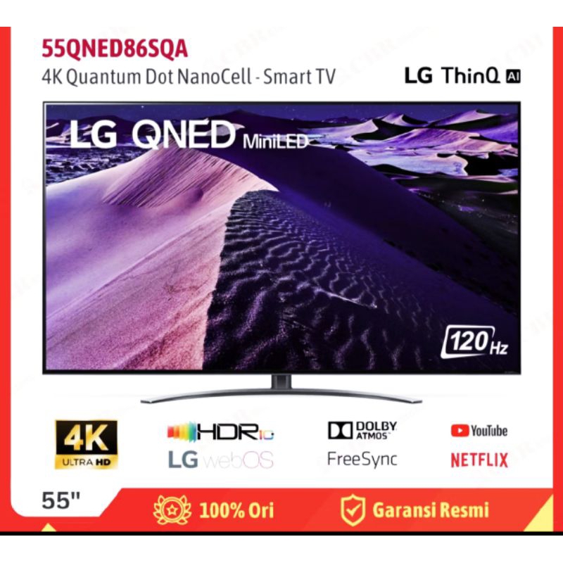Jual LG TV LED 55QNED86 UHD 4K SMART TV 4K 55QNE86SQA QUANTUM DOT ULTRA ...